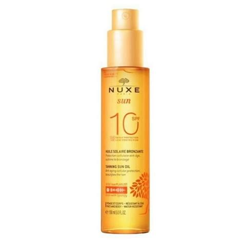 Nuxe Sun Tanning Oil Face And Body Spf10 150 Ml Walmart Business Supplies