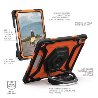 Ipad 11 A16 11th Gen 2025 Case Kickstand Handstrap Clear Plasma