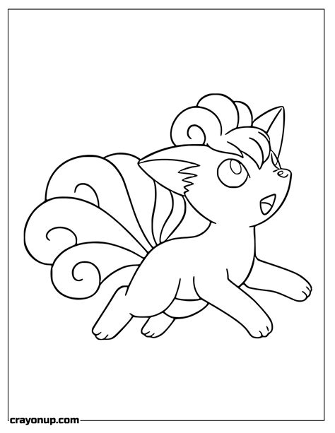 Vulpix Coloring Pages Free Pdf Printables