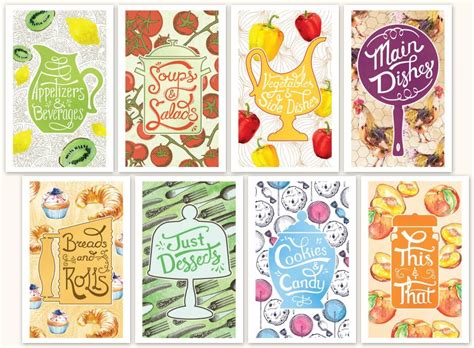 Full Color Stock Cover 916 Recipe Book Design Recipe Book Diy