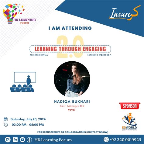 Hadiqa Bukhari On Linkedin Learningthroughengaging Hrlearningforum
