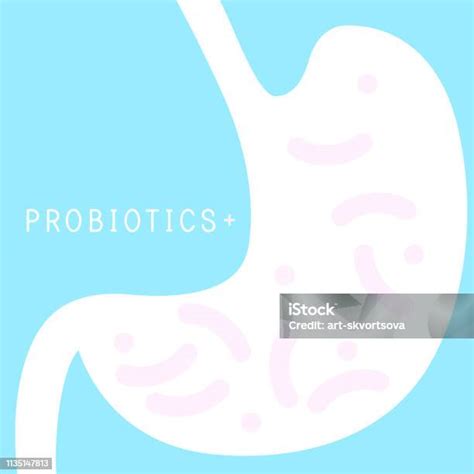 Probiotics 박테리아 벡터 디자인입니다 유산 균 Probiotic 박테리아와 디자인의 개념 프로 바이오 틱 건강 영양 성분이 함유 된 디자인 개념에 대한 스톡 벡터