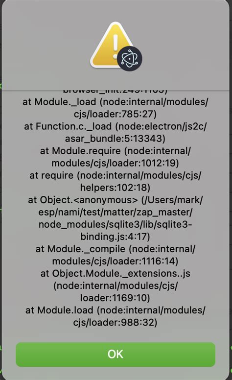 App Threw An Error During Load · Issue 586 · Project Chipzap · Github
