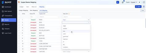 mapping vyapar data in suvit