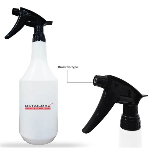 Detailmax® 1 Litre Chemical Resistant Brass Tip Spray Bottle