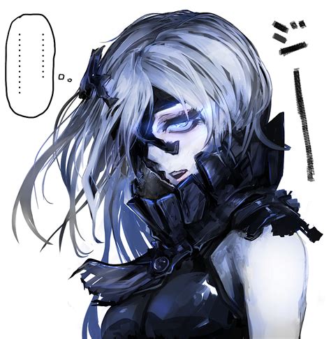 Safebooru 1girl Ascot Bare Shoulders Black Dress Blue Eyes Bust