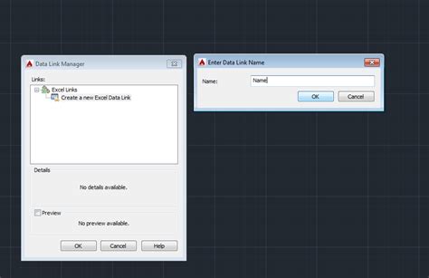 Solved How To Access Datalink Dialog Box Autodesk Community