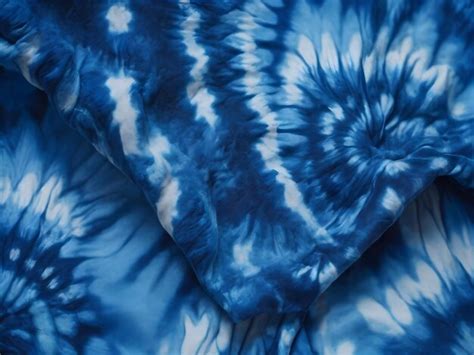 Premium Photo Blue Depths Closeup Of Tie Dye Pattern On A Blue Background