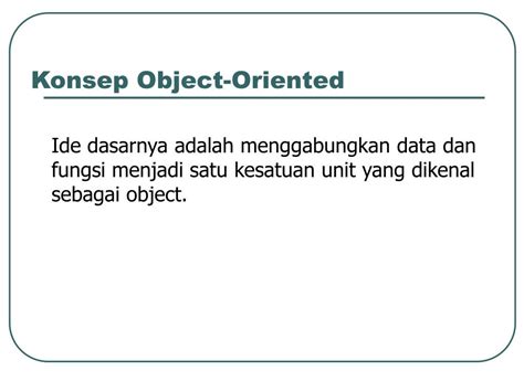 Ppt Pemrograman Berorientasi Objek Powerpoint Presentation Free
