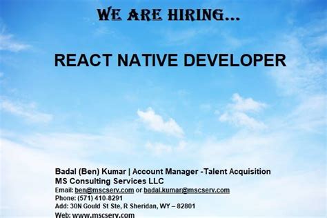 badal kumar on linkedin c2c reactjsdeveloper native