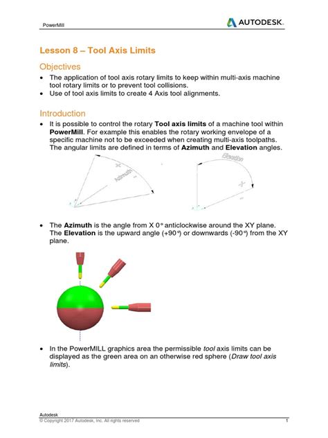 Lesson 8 Tool Axis Li Pdf Machine Tool Azimuth