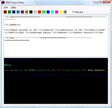 Ansi Screen Editor Download And Review