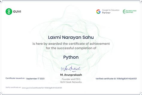 Certificates Of Laxmi