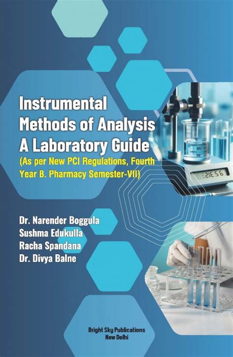 Instrumental Methods Of Analysis A Laboratory Guide As Per New Pci Regulations Fourth Year B
