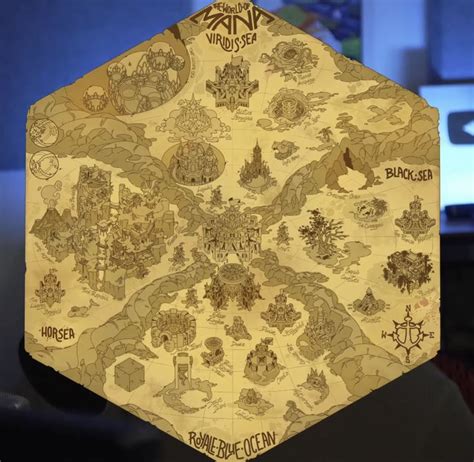 Map Of Mana Jrwi Riptide Dungeons And Dragons Homebrew Funky Art