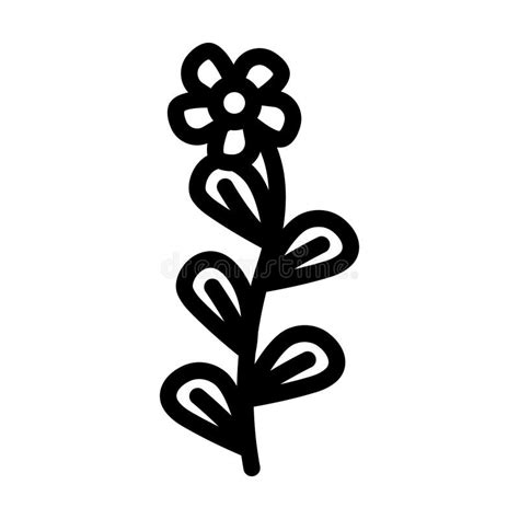 Brahmi Ayurvedic Herb Line Icon Vector Illustration Stock Illustration Brahmi Ayurvedic Herb Line Icon Vector Illustration Stock Illustration