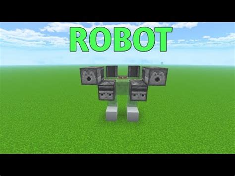 How To Make Working Robot In Minecraft Easy YouTube