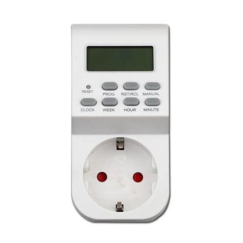 Europe Socket Plug Weekly Programmable Timer China Timer Socket And Digital Timer