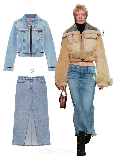 계절에 구애받지 않는 데님스커트