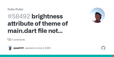 Brightness Attribute Of Theme Of Main Dart File Not Working Issue Flutter Flutter