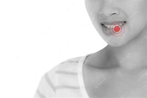 Premium Photo Portrait Of Beautiful Woman Biting Lips Against