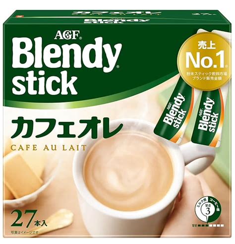 Ajinomoto Agf Blendy Stick Cafe Au Lait 30 Sticks Agf Milk Coffee