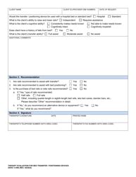 Dshs Form 13 906 Download Printable Pdf Or Fill Online Therapy