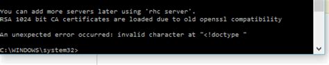 Ruby On Rails Error Executing Rhc Setup An Unexpected Error