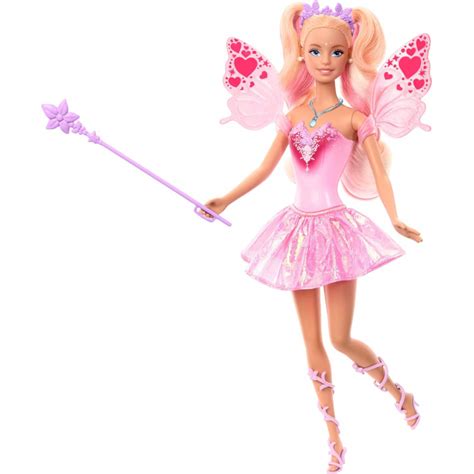 Muñeca Barbie De Hadas Con Varita De Juguete Y Accesorios De Moda