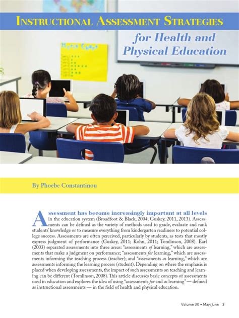 Instructional Assessment Strategies May June 17 Pdf Educational Assessment Learning