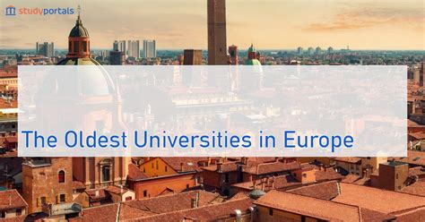 The Oldest Universities In Europe Mastersportal