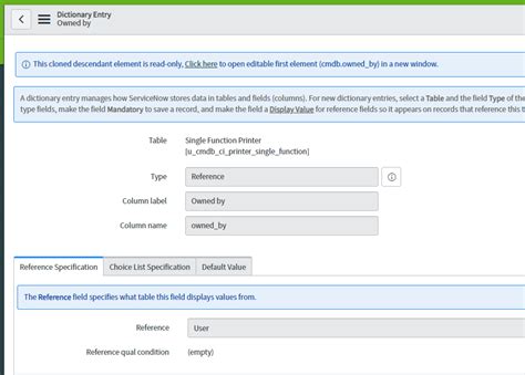 Solved How To Use Reference Qualifier If Cloned Descendan Servicenow Community