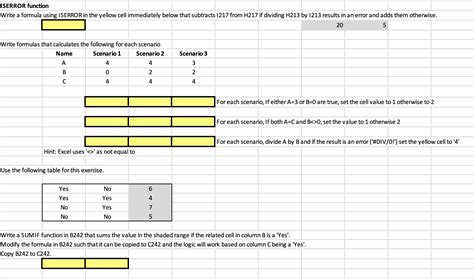 Iserror Function Write A Formula Using Iserror In The