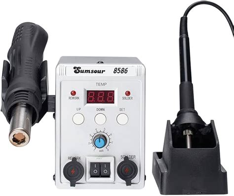 2 In 1 Soldering Kit Mefix 8586 2 In 1 Soldering Station Digital Smd