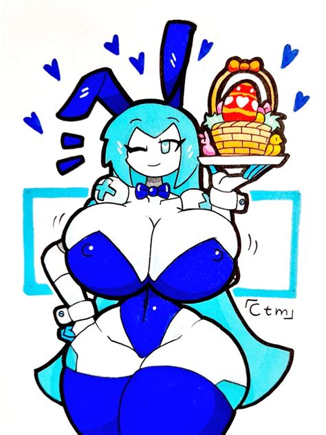 Rule 34 Alice Mr Ctm Big Breasts Blue Eyes Blue Hair Bowtie Breasts Bunny Ears Bunnysuit