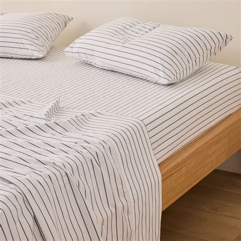 Jude Organic Cotton Henry Stripe Bed Sheets Sheet Society