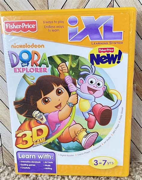 Fisher Price Ixl Learning System Dora The Explorer Game Age 3 7 Years