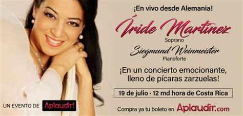Íride Martínez En Vivo Desde Alemania Gam Cultural