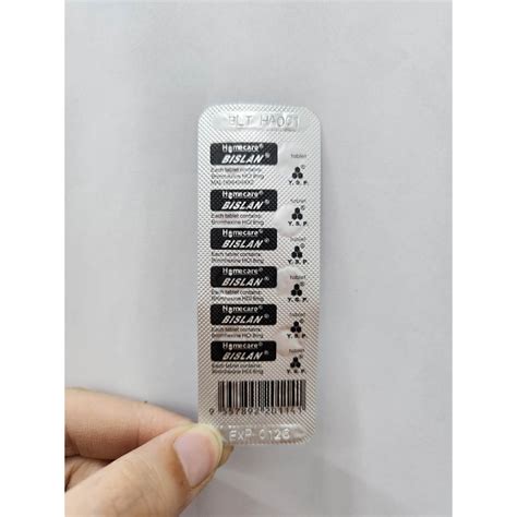Ysp Bislan Tablet Bromhexine Hydrocloride 8mg 10s Stp Shopee Malaysia