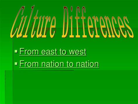 culture differences文化差异 word文档在线阅读与下载 无忧文档