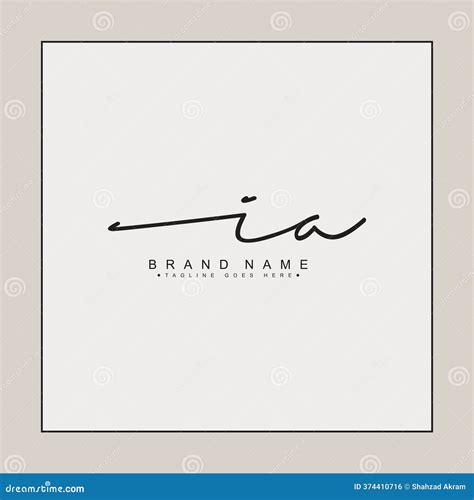 Gh Signature Logo Handwritten Vector Logo Template For Gh Alphabet 267288478