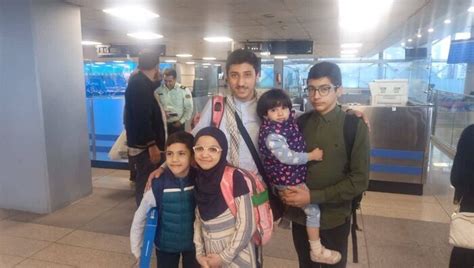 پیکر شهیده معصومه کرباسی به همراه خانواده از لبنان وارد ایران شد