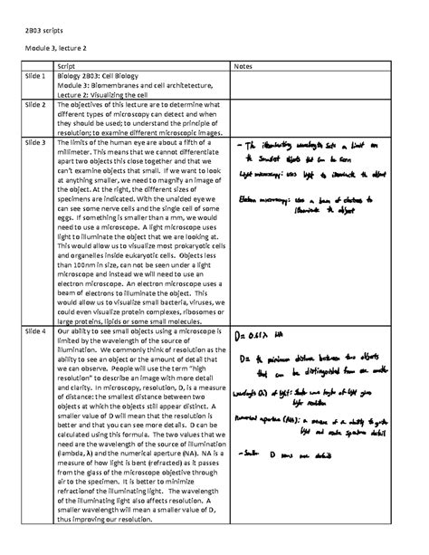 Bio 2b03 Module 3 Lecture 2 2b03 Scripts Module 3 Lecture 2 Script