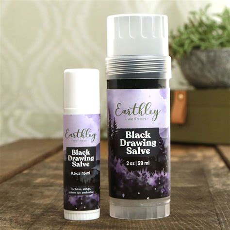 Black Drawing Salve Bug Bites Splinters And More Earthley Taproots