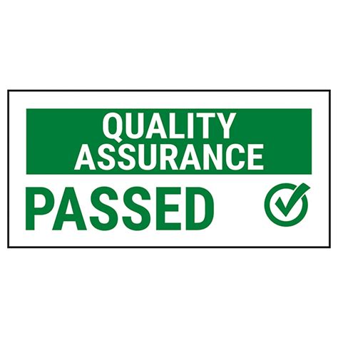 Quality Control Quality Assurance Passed Labels On A Roll Quality Control Labels On A Roll