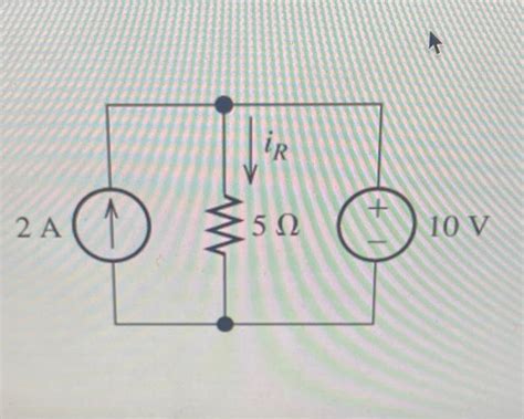 Solved Find The Current Ir Flowing Through The Resistor