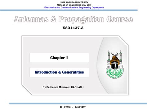 Pdf Antenna Theory Lecture 1 Introduction And Generalities