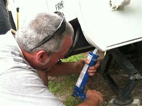 Why Dicor Lap Sealant Is Best For Sealing Rv Trim Camper Repair Rv Repair Rv