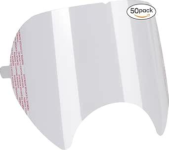 Vukehon 50 Pack Full Face Respirator Mask Peel Off Lens Cover For 6800