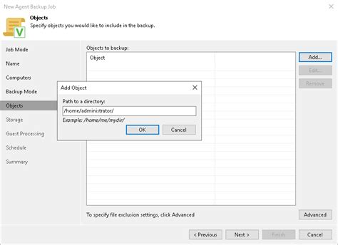 Specifying Directories To Back Up Veeam Agent Management Guide